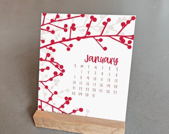 2024 Calendar Monthly Planner Yearly Desk Planner - Etsy