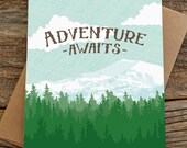 Graduation Card / Adventure Awaits - Etsy