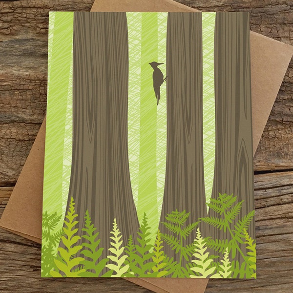 Redwood Forest Birthday Cards - Etsy