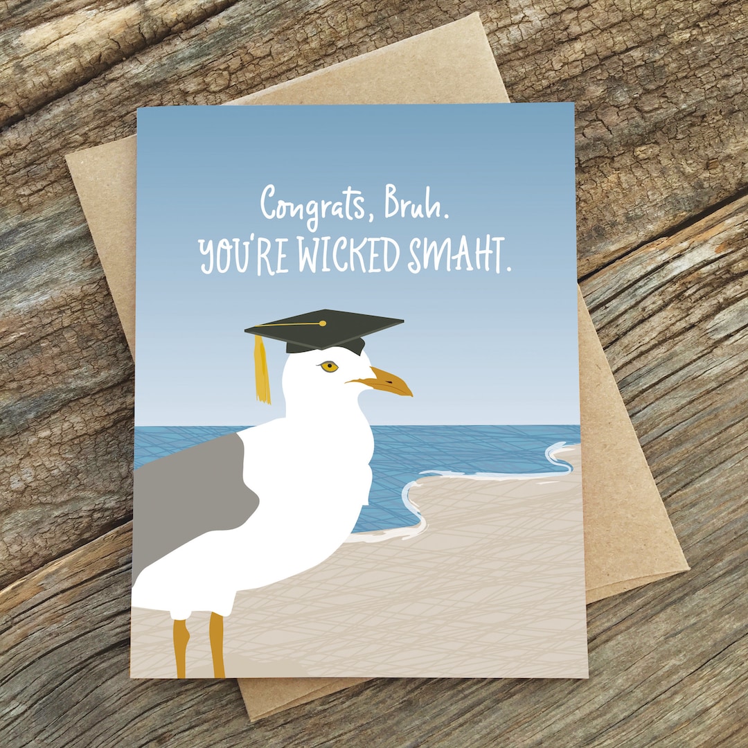 Funny Graduation Card / Wicked Smaht - Etsy