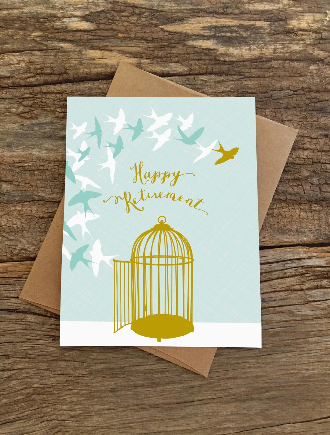 Retirement Card / Happy Retirement / Birds - Etsy