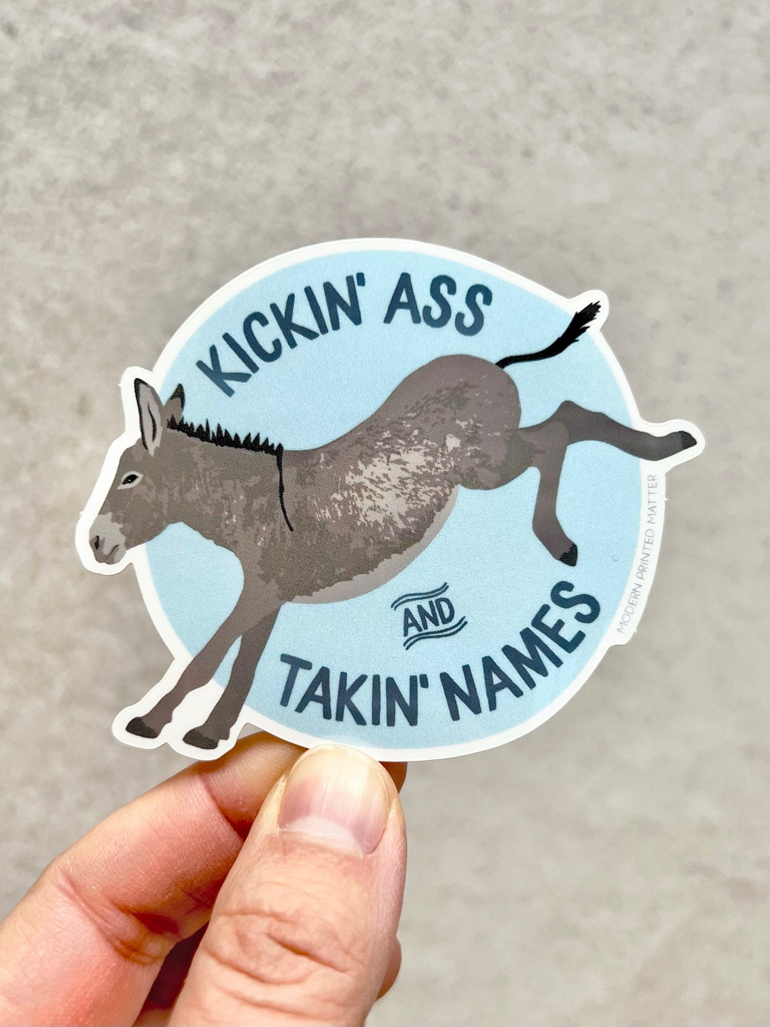 Kickin' Ass Sticker - Etsy