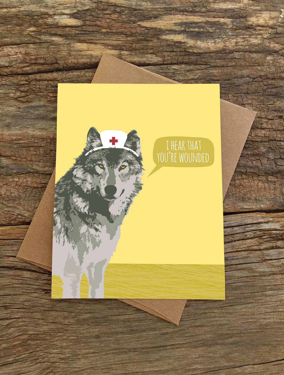 Funny Get Well Soon Card / Wolf - Etsy