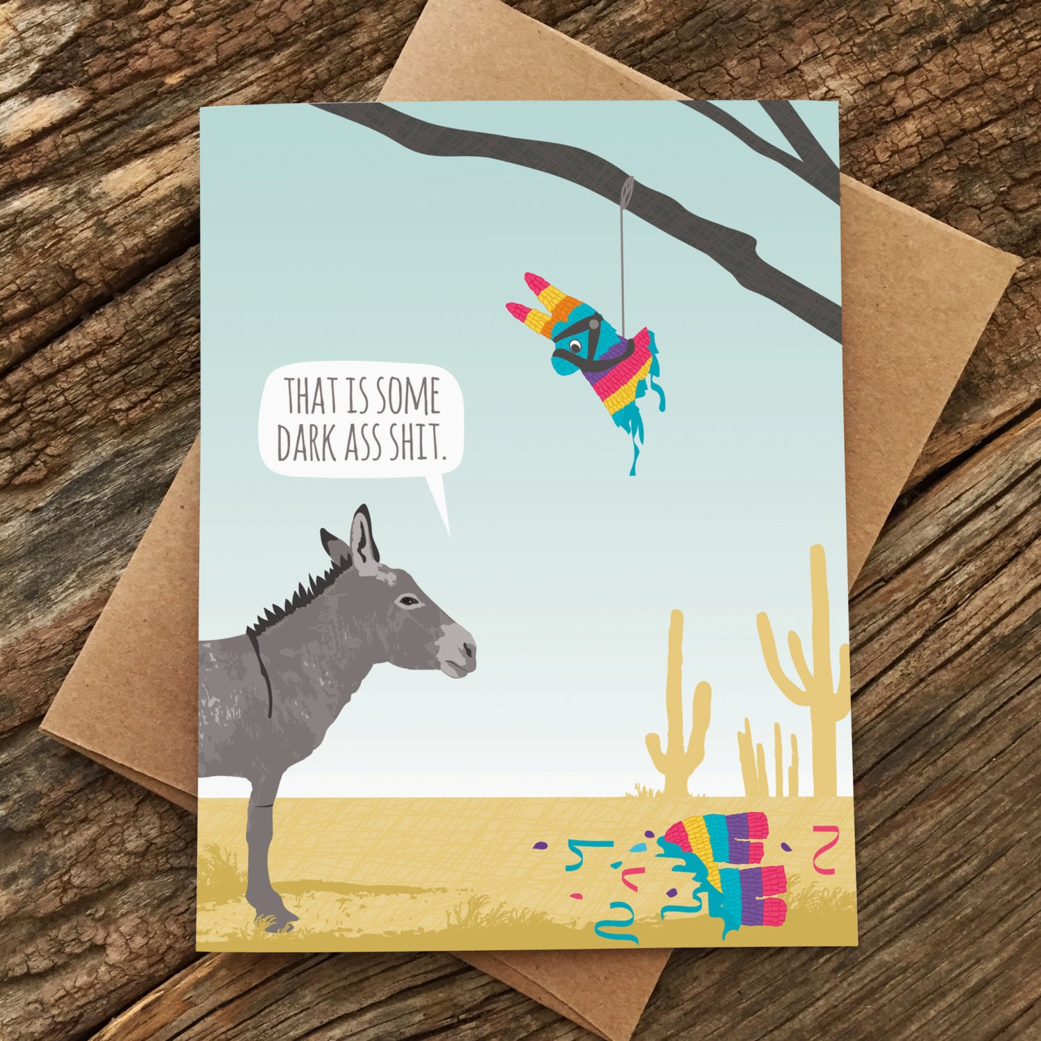 Happy Birthday Donkey Card