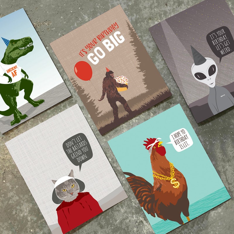 Funny Greeting Cards - Etsy