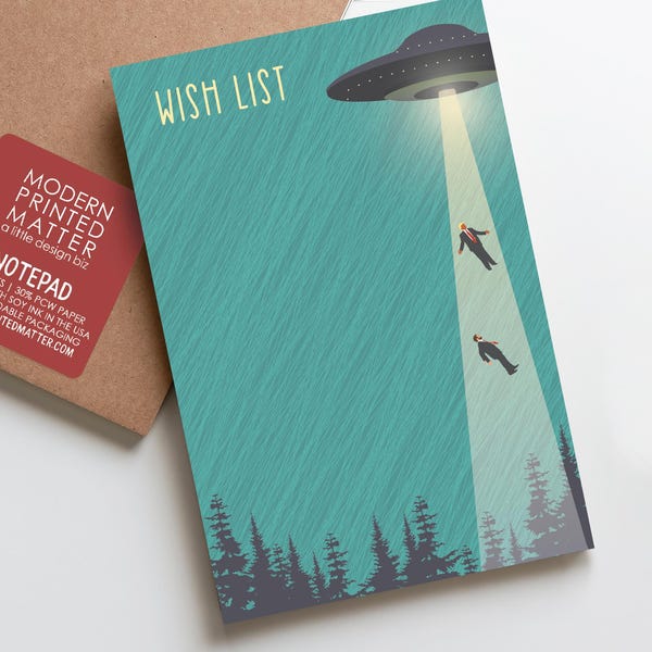 Notepad Ufo - Etsy