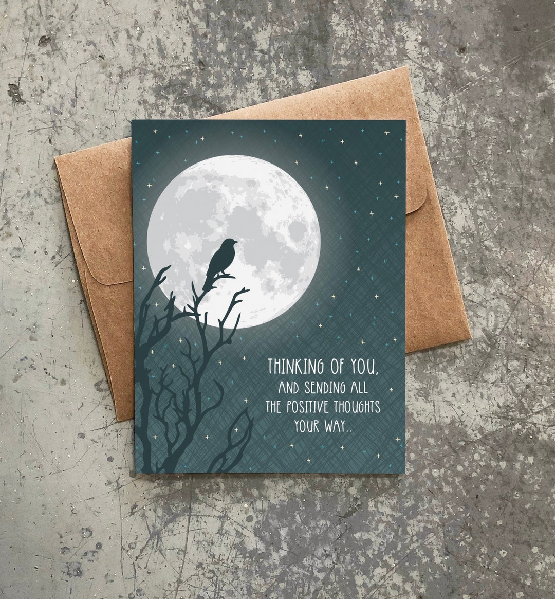Thinking of You Card / Sending Positive Thoughts - Etsy