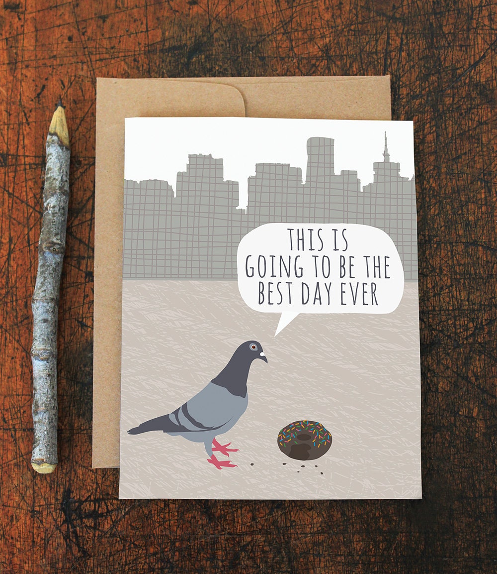 Funny Birthday Card / Best Day Ever / Enjoy the Little Things - Etsy