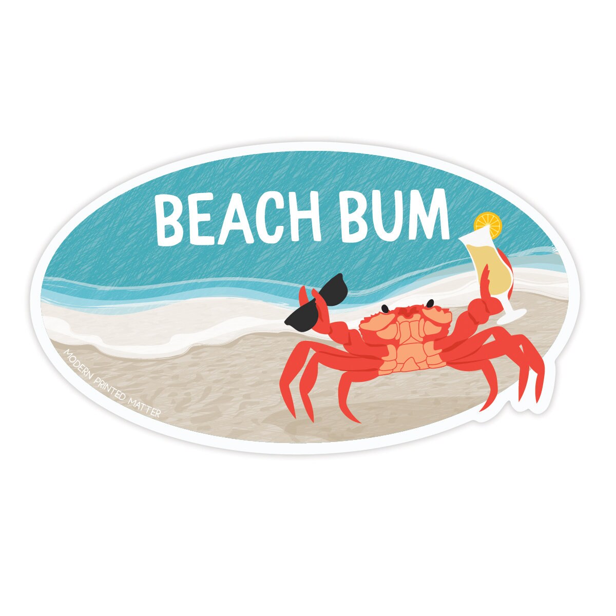 Beach Bum Sticker - Etsy