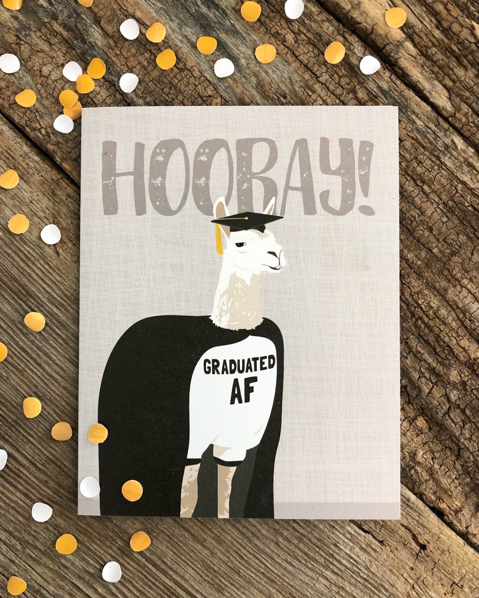 Funny Graduation Card / Graduated Af / Llama - Etsy
