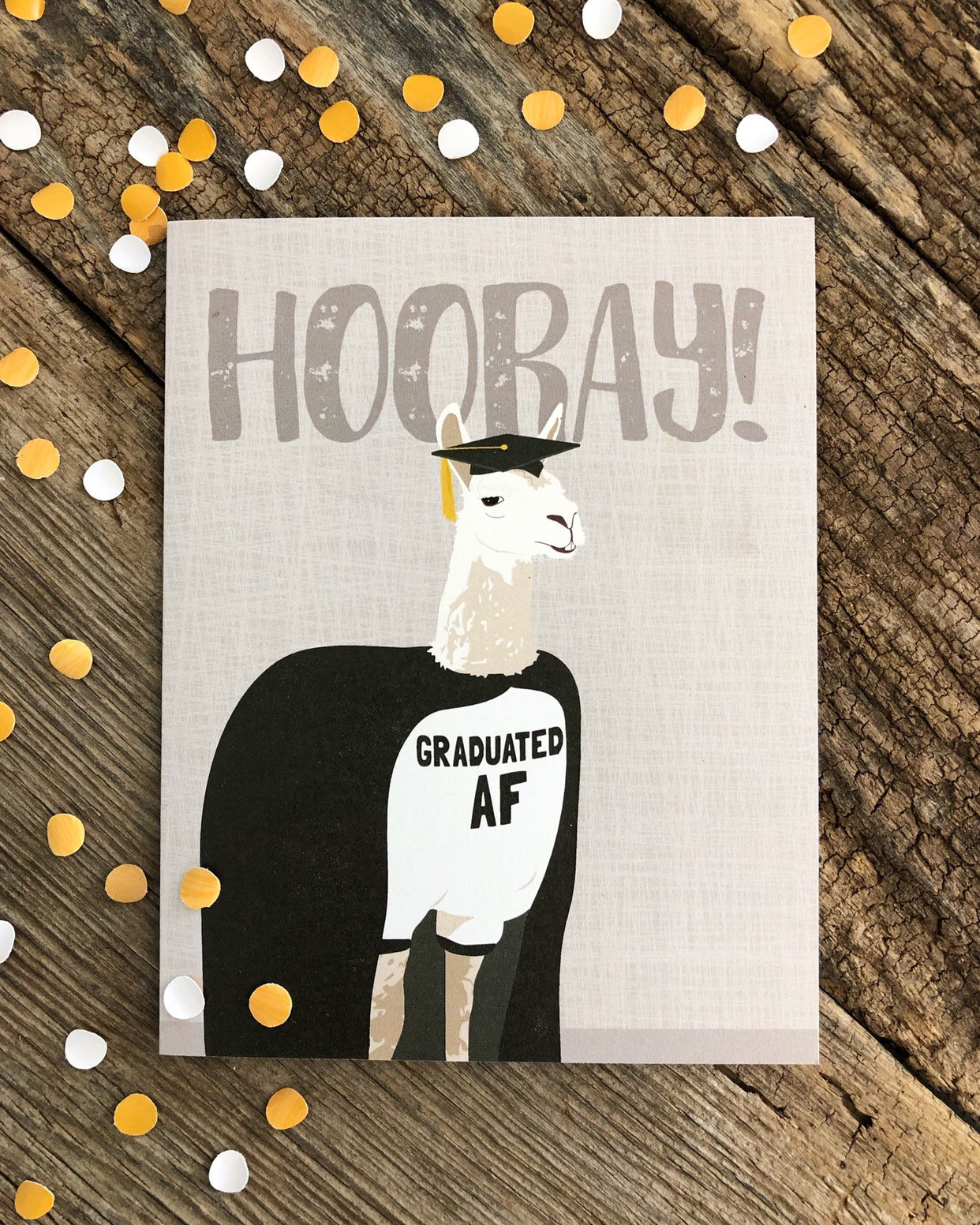 Funny Graduation Card / Graduated Af / Llama - Etsy