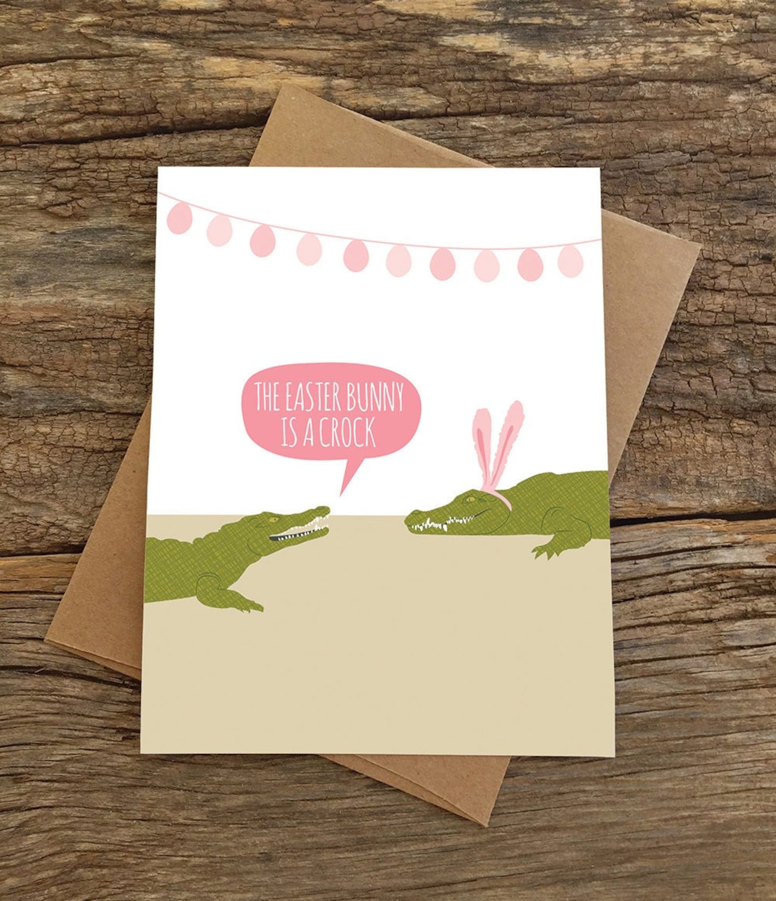 Funny Easter Card / Croc Bunny - Etsy