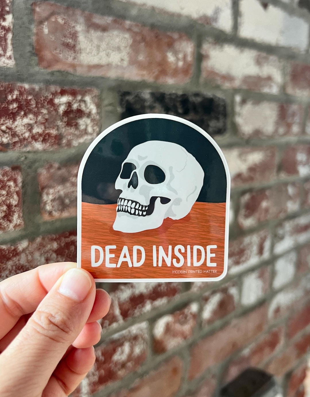 Dead Inside Sticker - Etsy