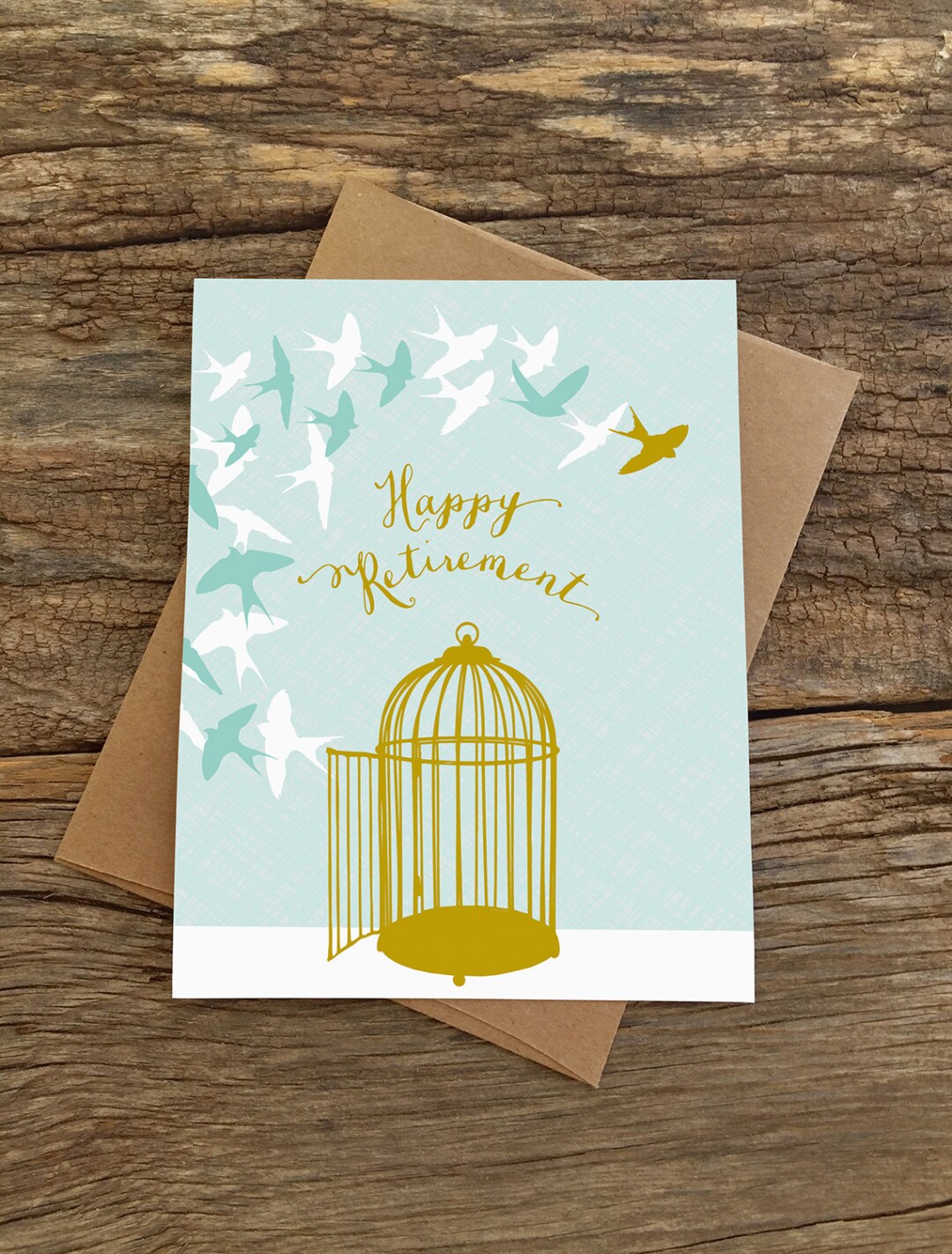 Retirement Card / Happy Retirement / Birds - Etsy