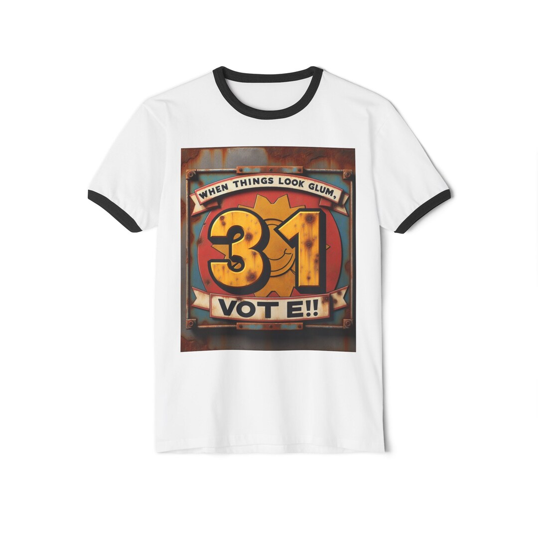 Fallout Inspired Vault 31 Overseer Campaign Unisex Cotton Ringer T ...