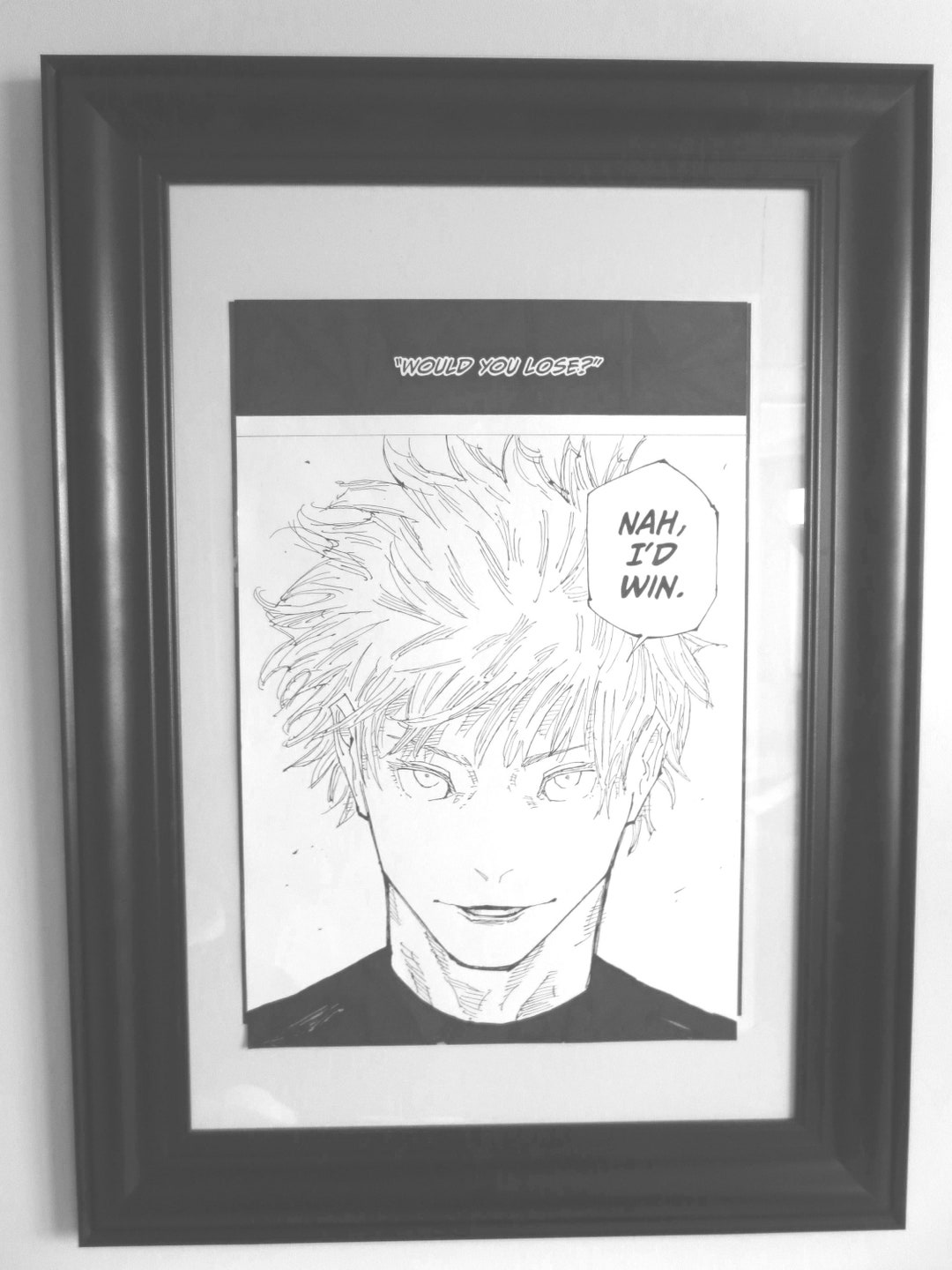 Jujutsu Kaisen Manga Poster | Custom Manga Panel Drawing | Custom Anime ...