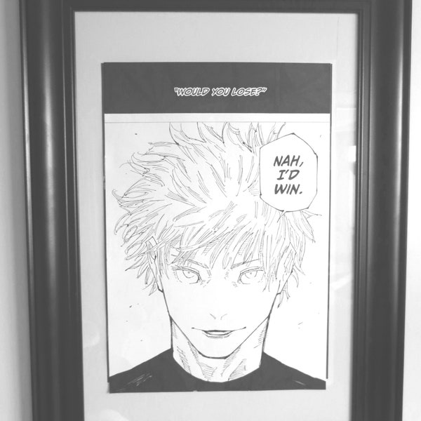 Gojo Satoru Manga Panels - Etsy