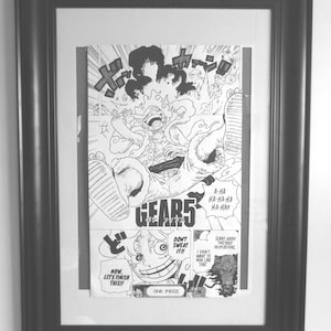 One Piece Manga Panel Luffy Gear 5 - Etsy
