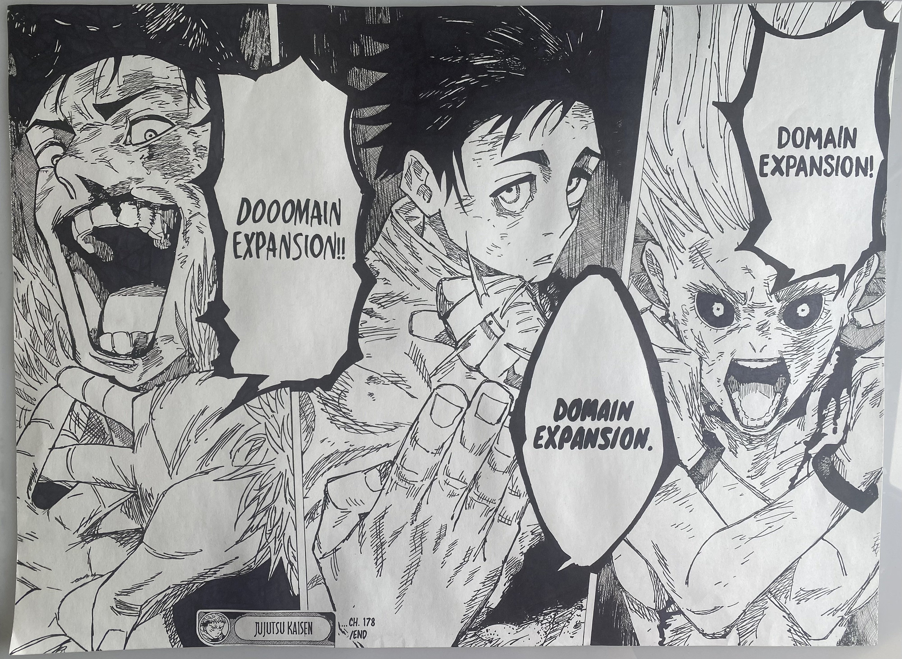 Jujutsu Kaisen Manga Poster | Custom Manga Panel Drawing Poster ...