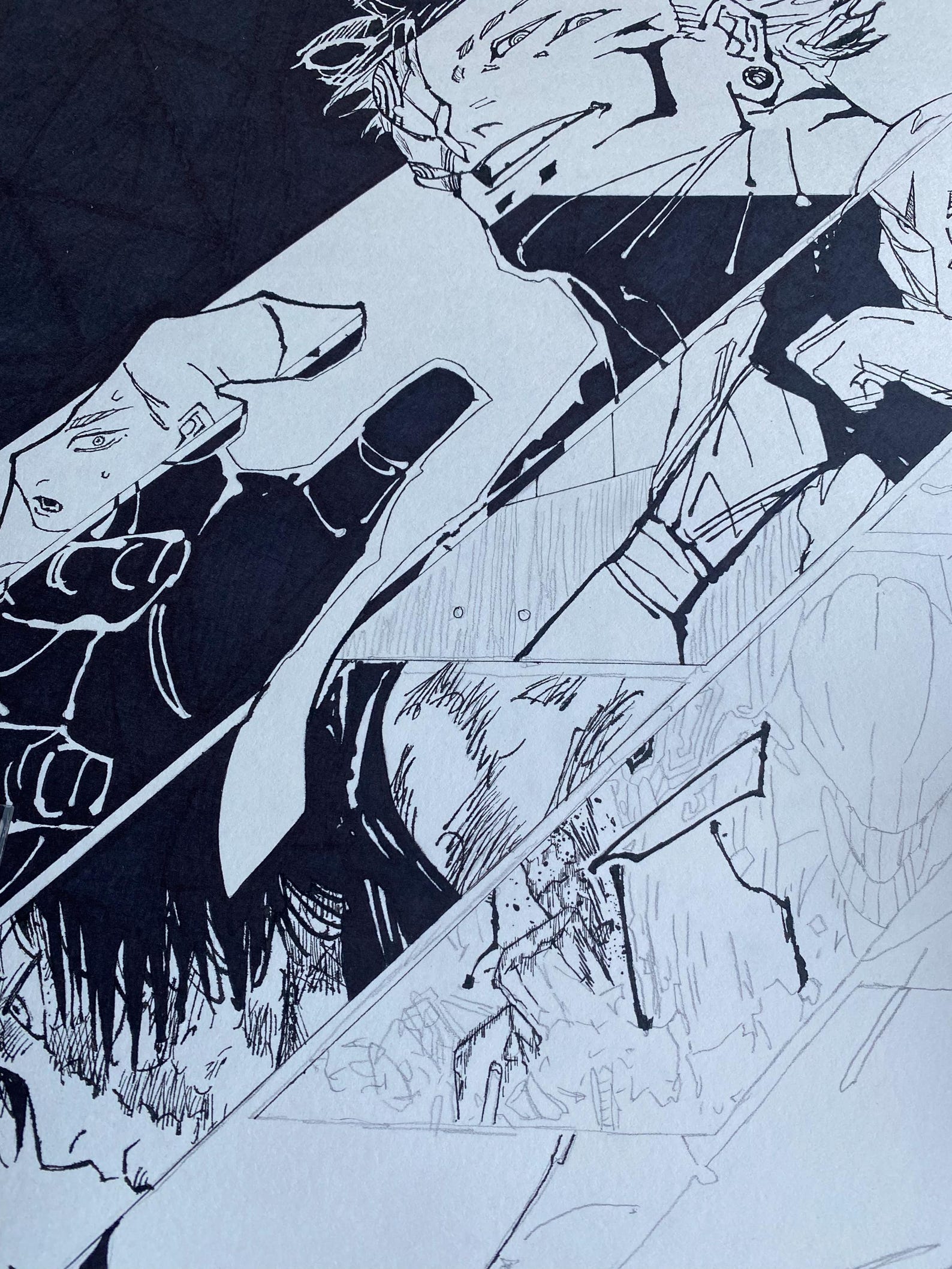 Jujutsu Kaisen Manga Poster | Custom Manga Panel Drawing Poster ...