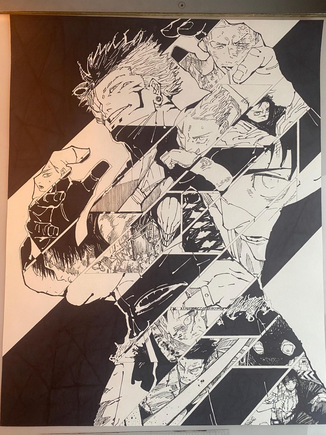 Jujutsu Kaisen Manga Poster | Custom Manga Panel Drawing Poster ...