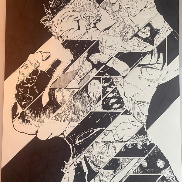 Yuji Manga Panel - Etsy