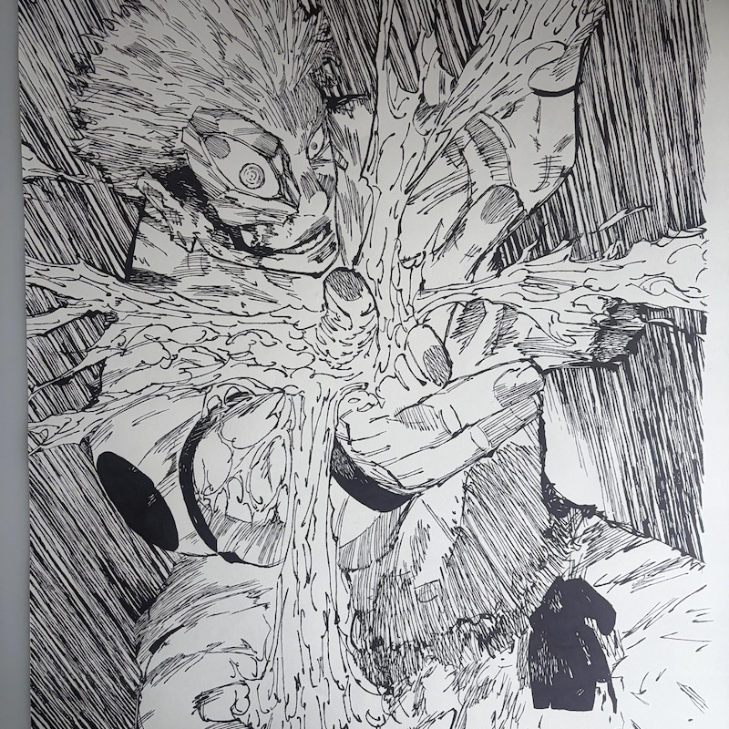 Yuji Manga Panel - Etsy