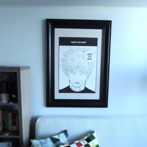 28x19 Inch Jujutsu Kaisen Manga Poster | Custom Manga Panel Drawing ...