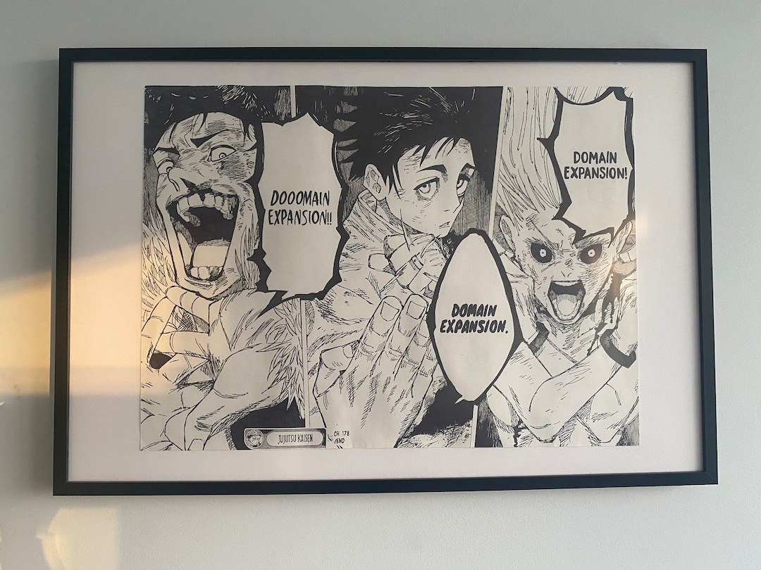 Jujutsu Kaisen Manga Poster | Custom Manga Panel Drawing Poster ...