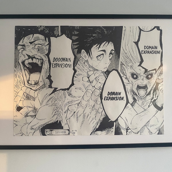 Jjk Manga Panel Print - Etsy