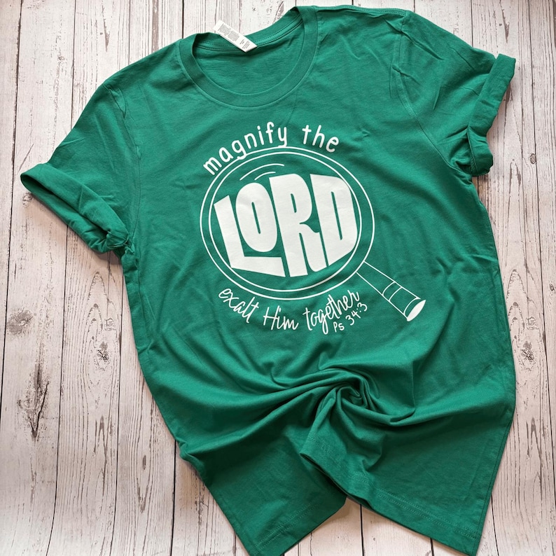 Magnify the Lord, Exalt Him Together Psalm 34:3 VBS Magnified Shirts - Etsy