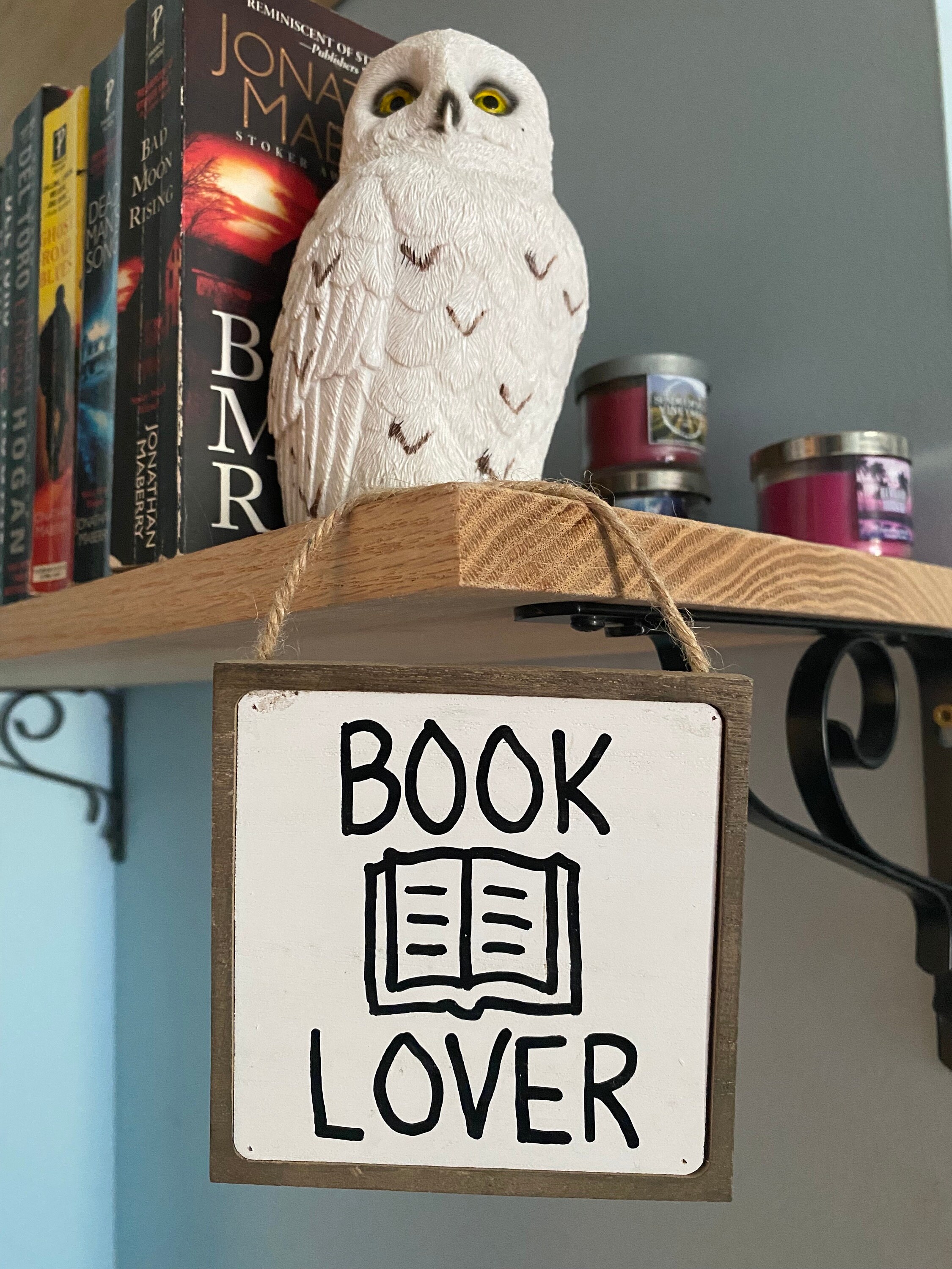 Rustic Wood Sign, Bookish Decor, Wall Decor, Bookworm, Just One More ...
