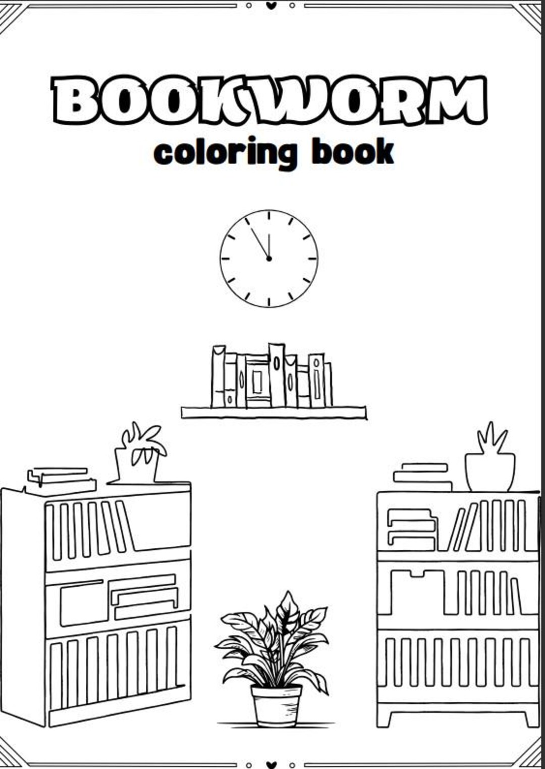 Digital Product, Coloring Book, Color Your Own, DIY Coloring Book ...