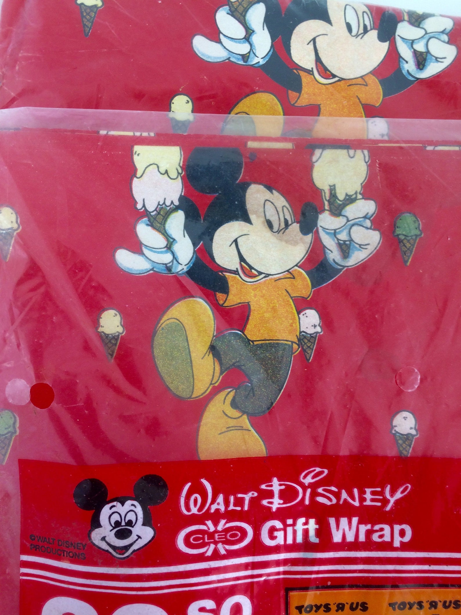 Mickey Mouse ama helado Disney Vintage Gift Wrap - Etsy España