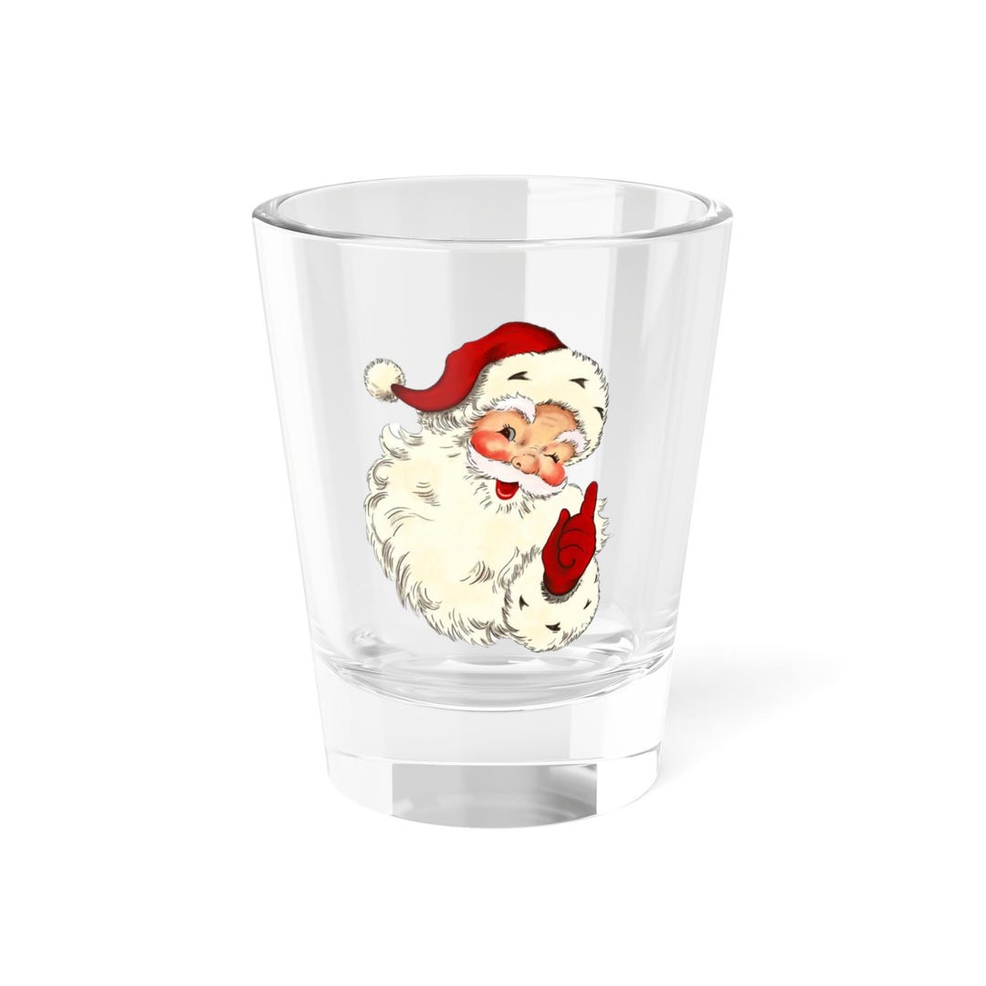 Christmas Theme Santa Shot Glass, 1.5oz - Etsy