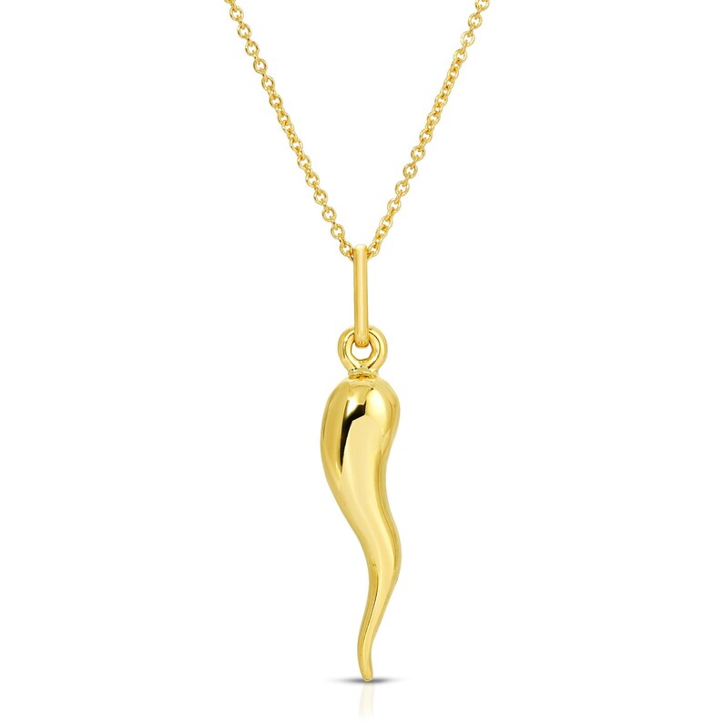 Small Lucky Cornicello Pendant - Etsy