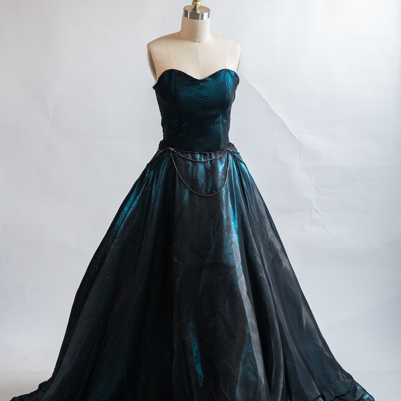 Teal Goth Dress - Etsy