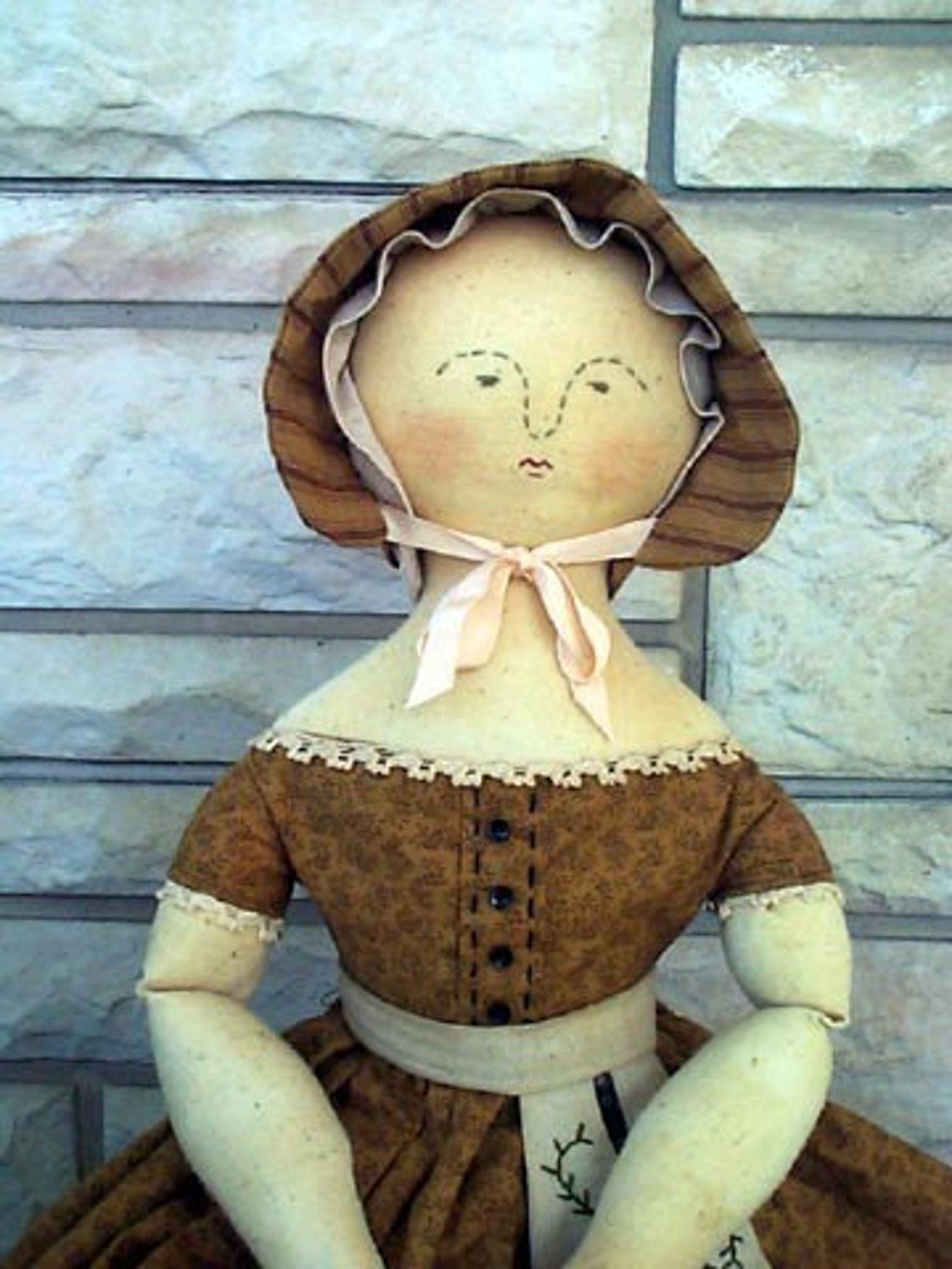 Folk Doll Pattern Colonial Primitive Mary Hill Cloth Doll Pattern PDF ...
