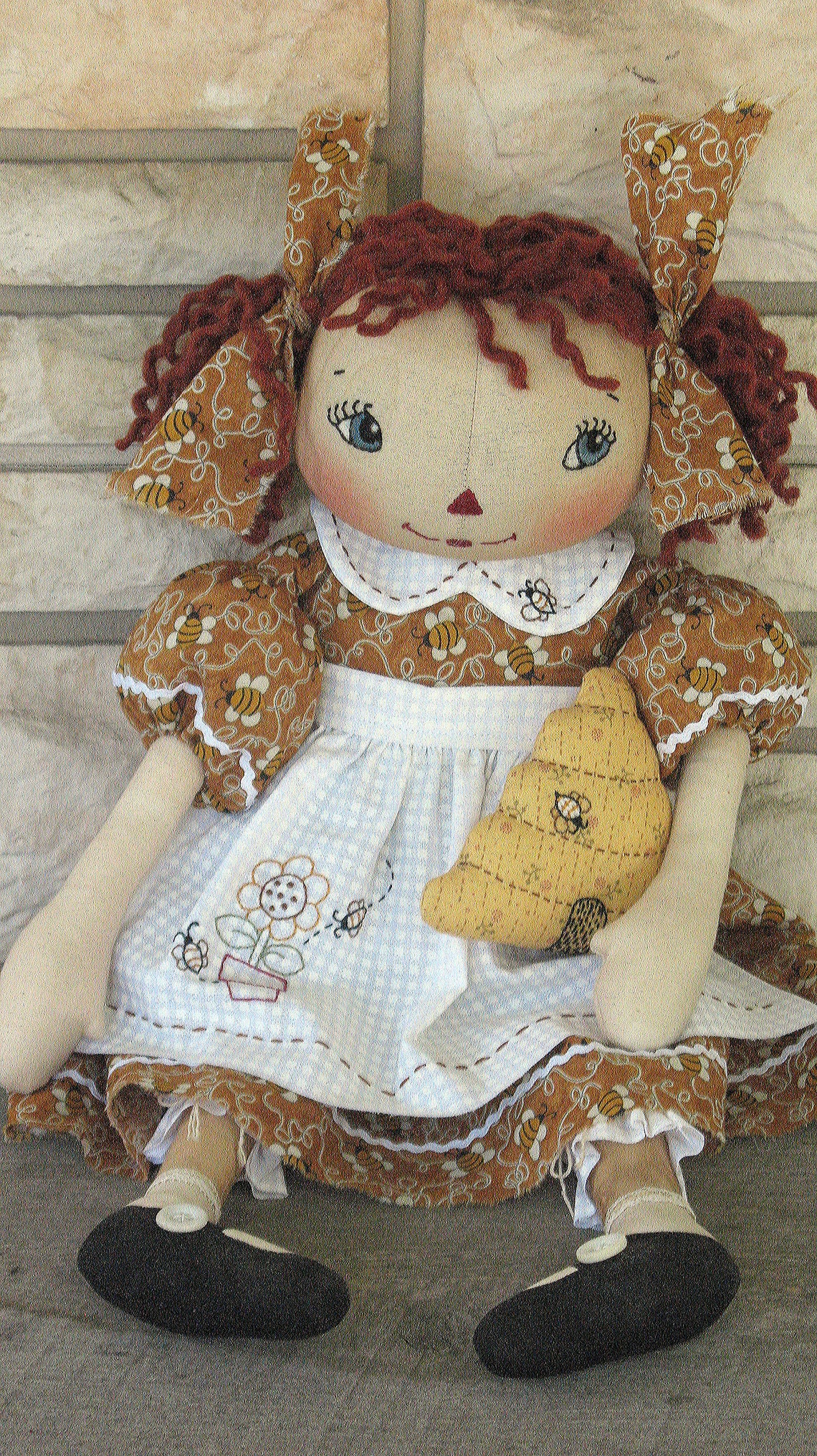 Raggedy Annie Cloth Doll Pattern PDF Primitive Doll Pattern Cloth Doll ...