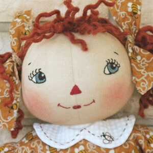 Raggedy Annie Cloth Doll Pattern PDF Primitive Doll Pattern Cloth Doll ...