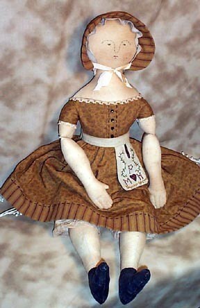Folk Doll Pattern Colonial Primitive Mary Hill Cloth Doll Pattern PDF ...