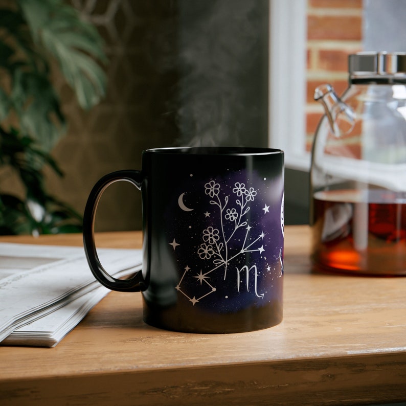 Scorpio Coffee Mug for Zodiac Sign Gift for Women Watercolor Galaxy ...