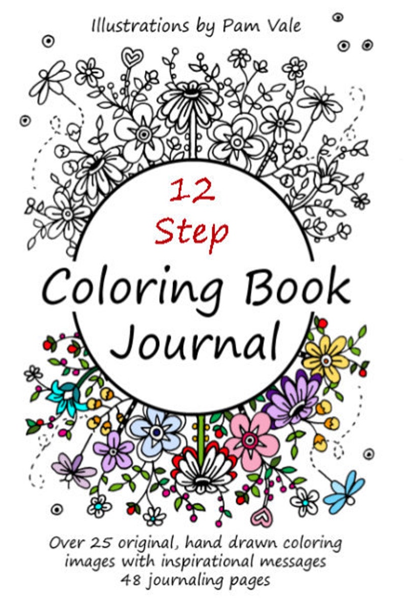 Digital Download 12 Step Recovery Adult Coloring Book Etsy