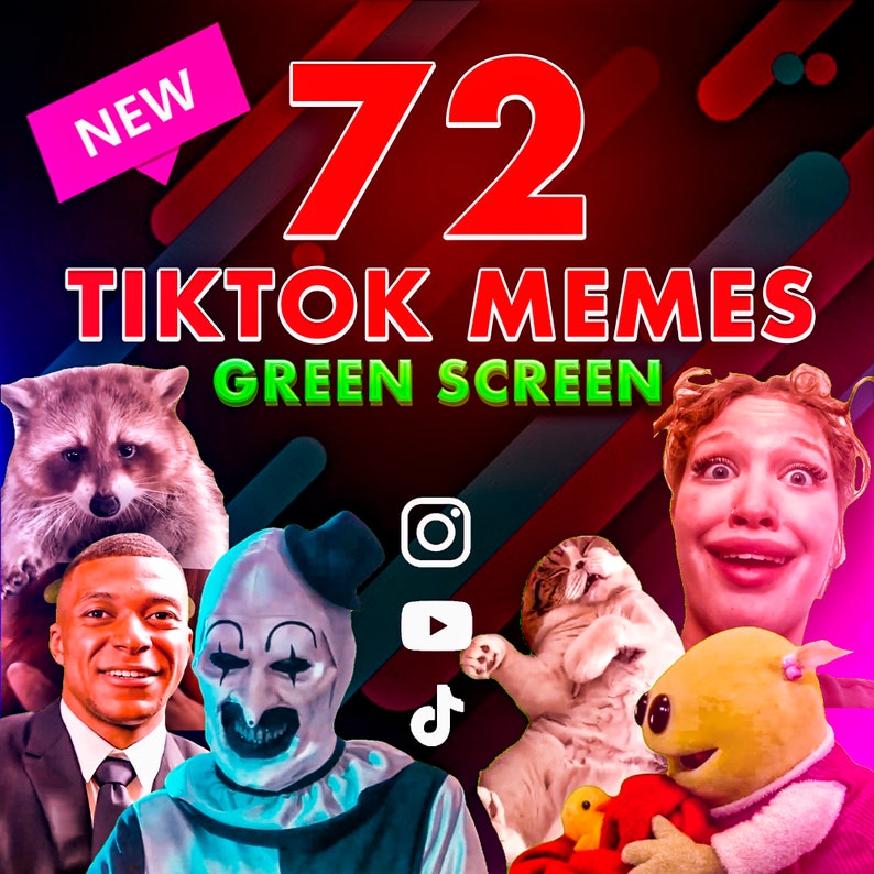 72 Beliebte Tiktok Meme Green Screen MP4 Dateien Zum Erstellen Lustiger ...