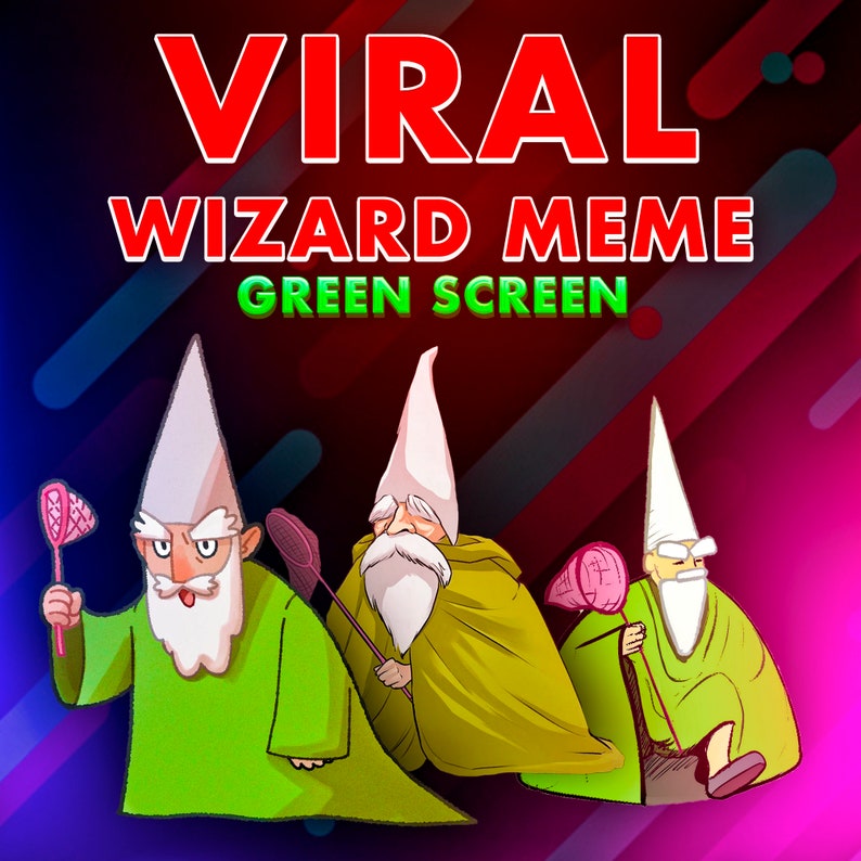 Tiny Green Wizard Gnome Tiktok Memes Green Screen MP4 File/crawly ...
