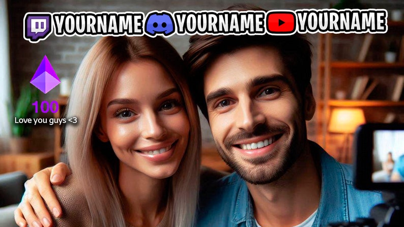 Social Media OVERLAY for Streaming | Twitch Discord Youtube Twitter ...