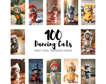 50 Dancing Cats Viral Trending Videos in MP4 Files to Create Funny ...
