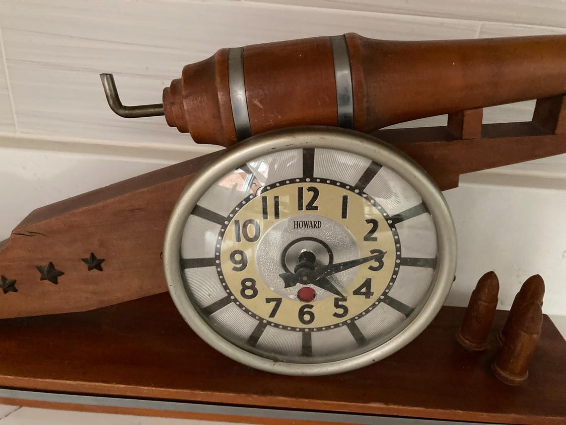 Cannon Clock by Howard Clock Company, Vintage, Rare - Etsy