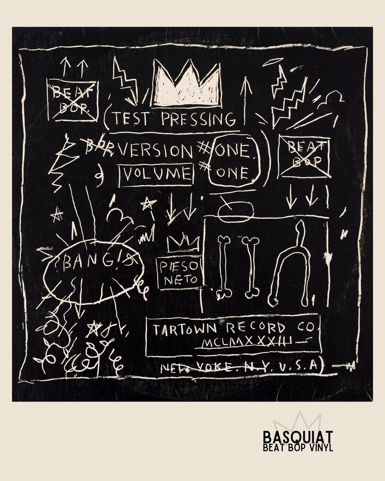 Beat Bop Vinyl, Basquiat, Underground Art - Etsy