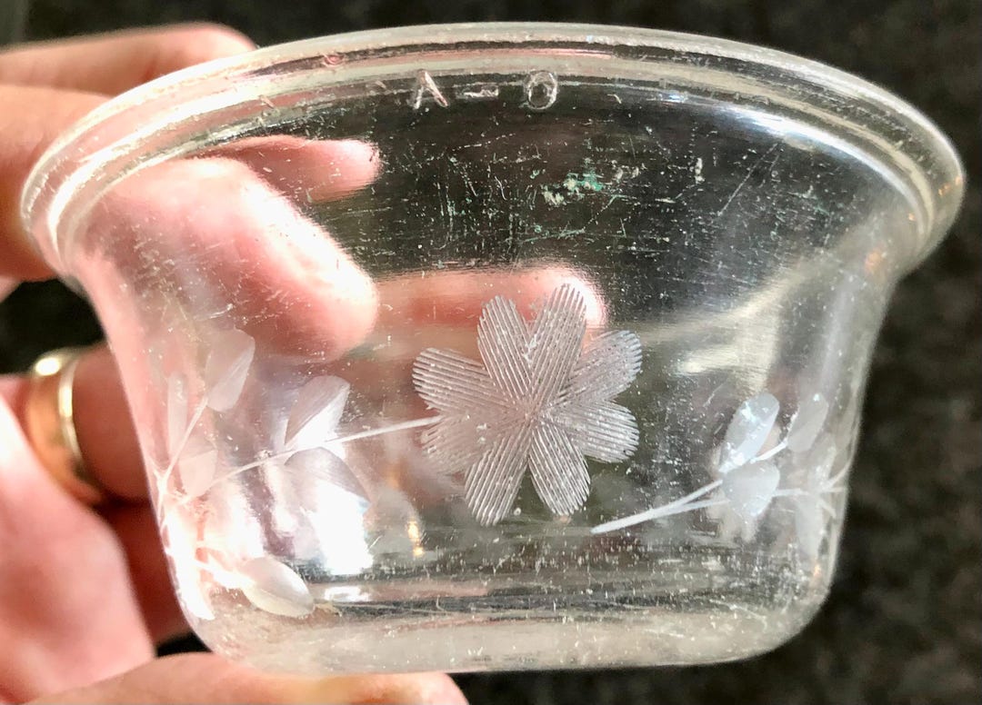 1920’s Pyrex Fruit Nappie Bowl Cut Glass - Etsy